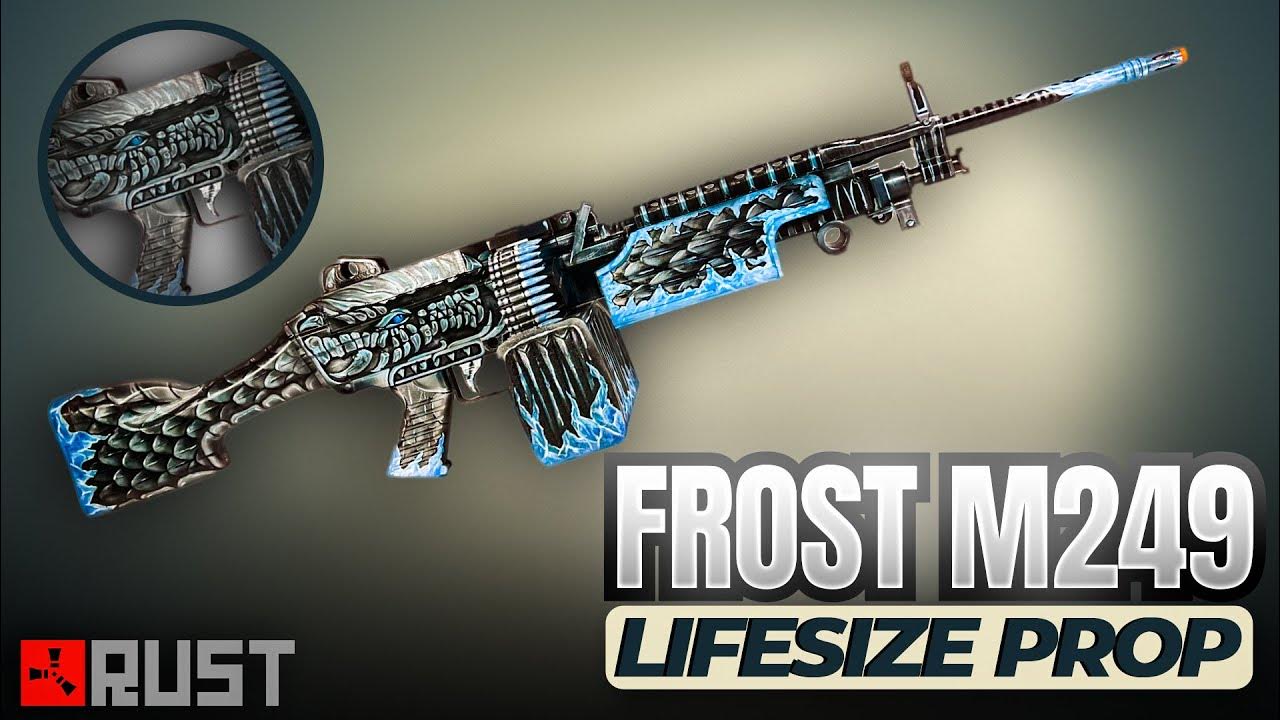 Rust M249 LMG Frost skin - YouTube