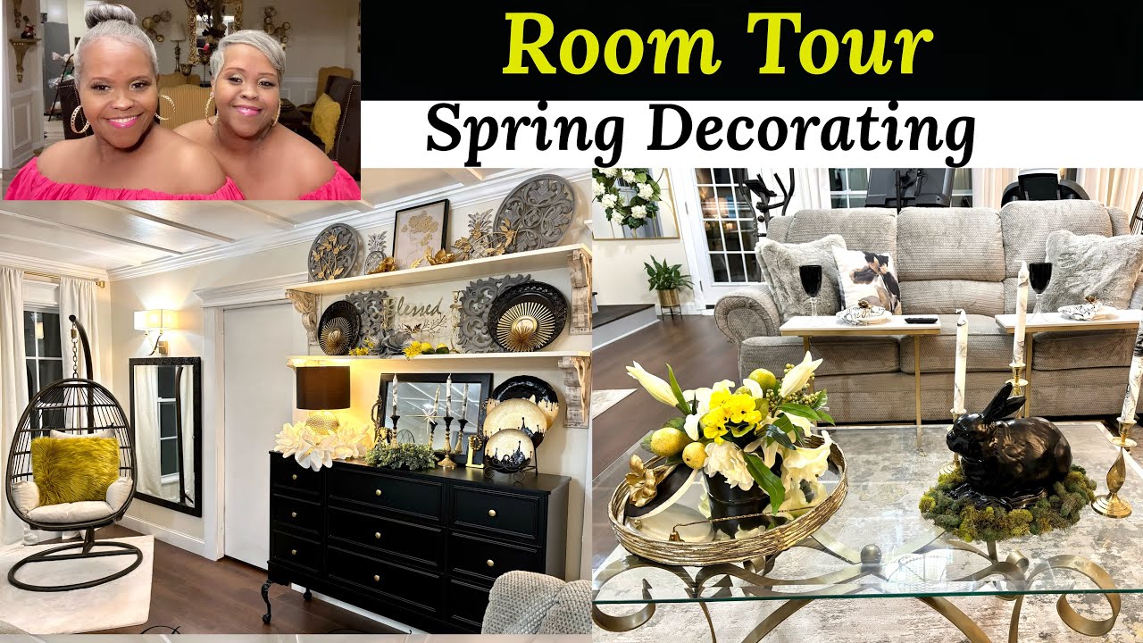 *NEW*SPRING ROOM TOUR/SPRING DECORATING IDEAS/HOW TO CURATE ONE ROOM ...