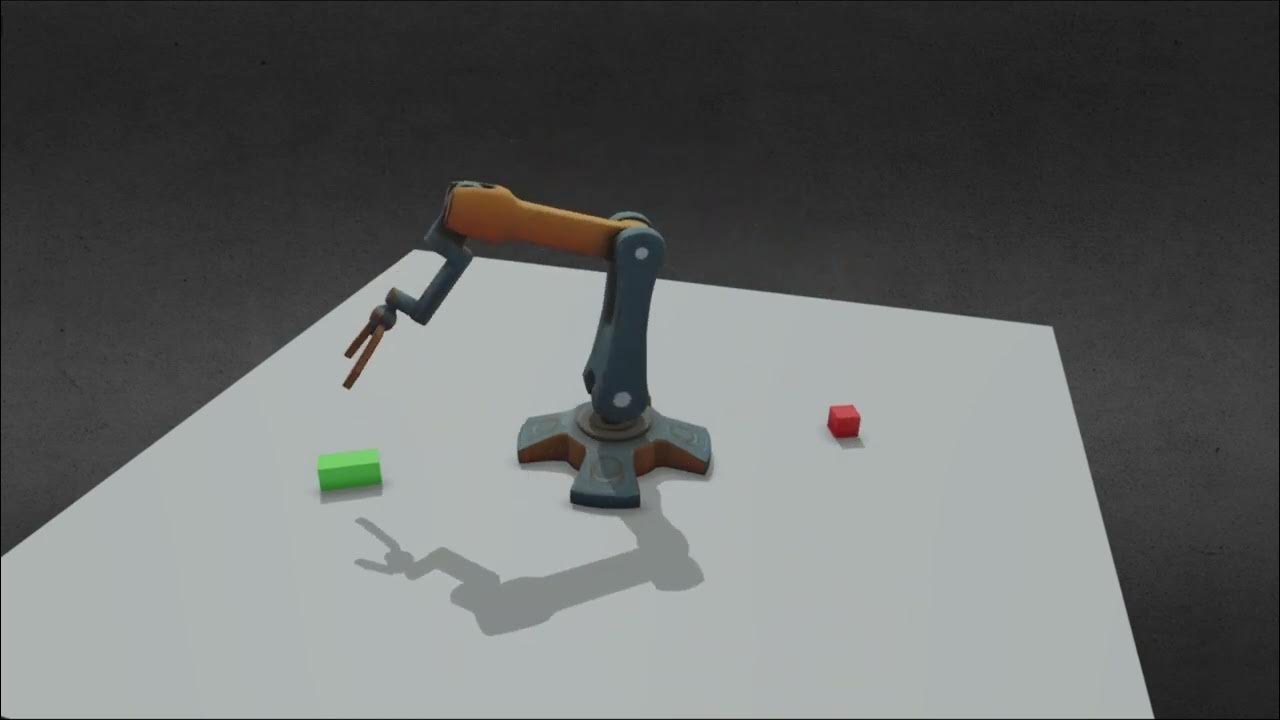 Robot arm animation - YouTube