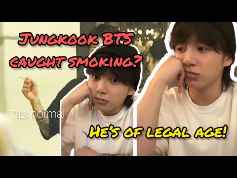 Jungkook BTS was caught on paparazzi camera while smooking