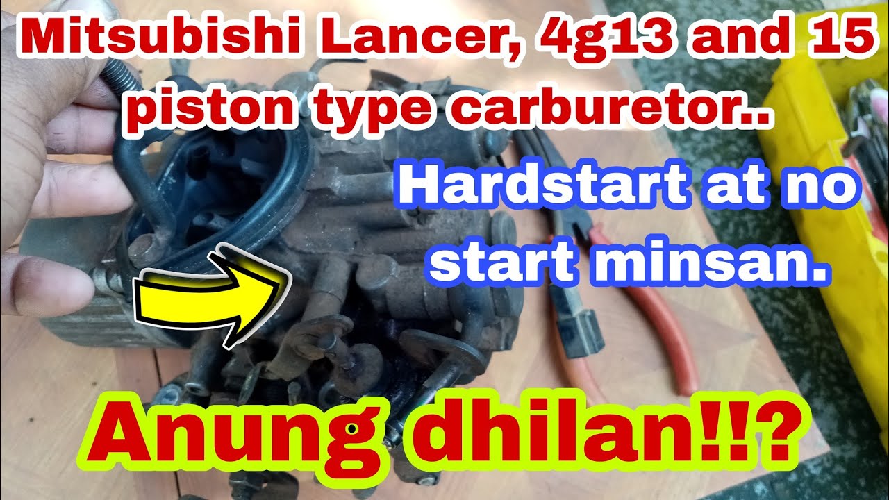 4g13 carburetor, mitsubishi lancer, ayaw umandar makina!? e check ito ...