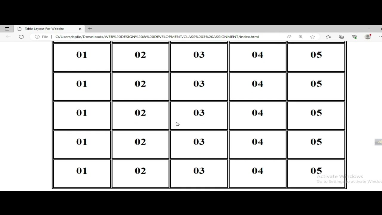 How To Make Table Layout For Website HTML USING NOTEPAD YouTube How To Make Table Layout For Website HTML USING NOTEPAD YouTube