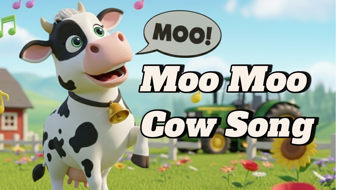 Cow Song for Kids 🐄 Moo Moo Nursery Rhyme | Farm Animal Song - YouTube