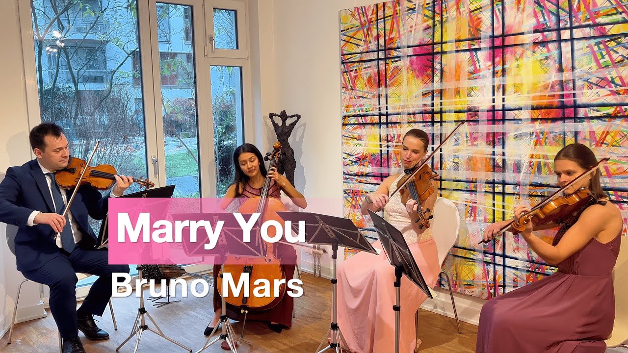 Marry You (Bruno Mars) – Streichquartett Cover - YouTube
