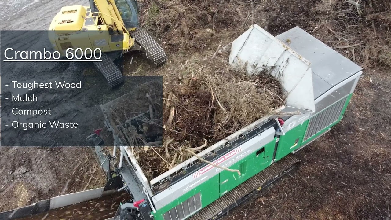 Komptech Terminator and Crambo Shredders - YouTube