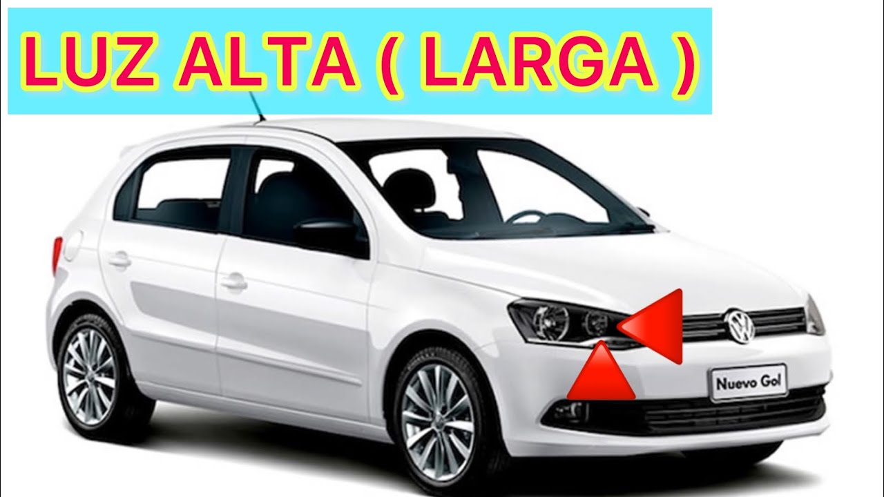 Como reemplazar lampara luz alta ( luz larga ) de un VW Gol Trend fase ...
