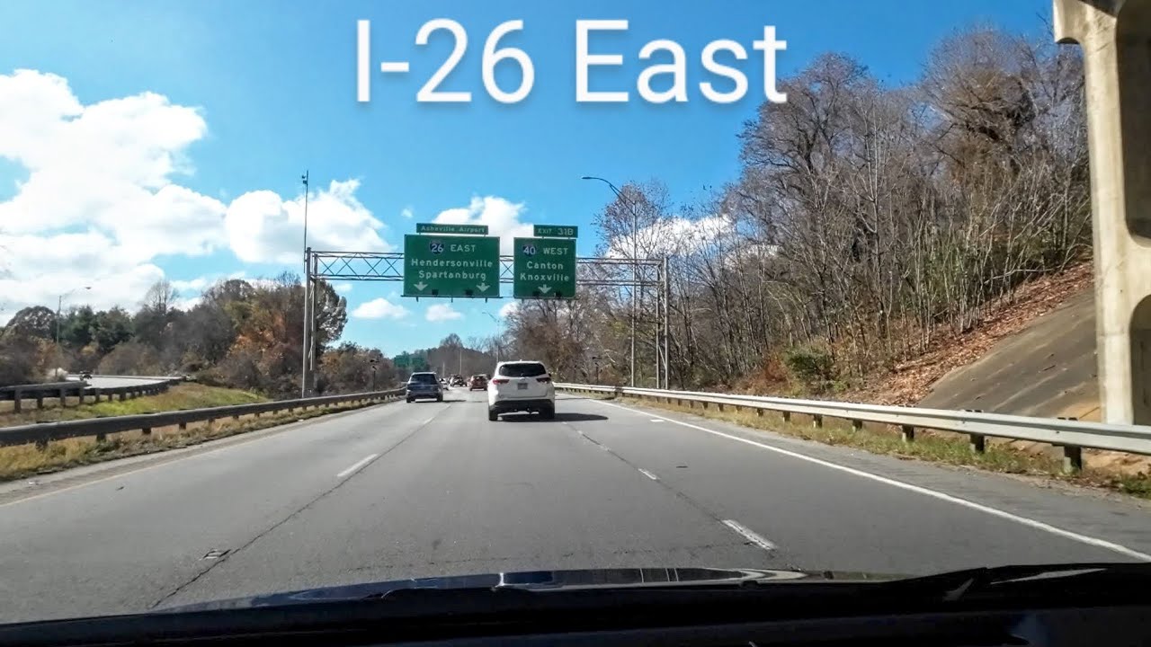 I-26 East Asheville to Hendersonville, NC, USA | Driving Tour - YouTube