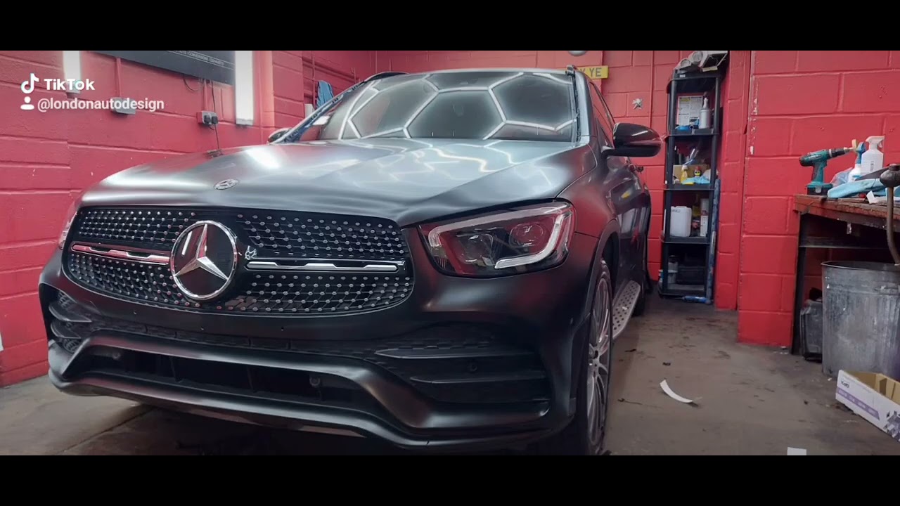 Mercedes glc wrapped - YouTube