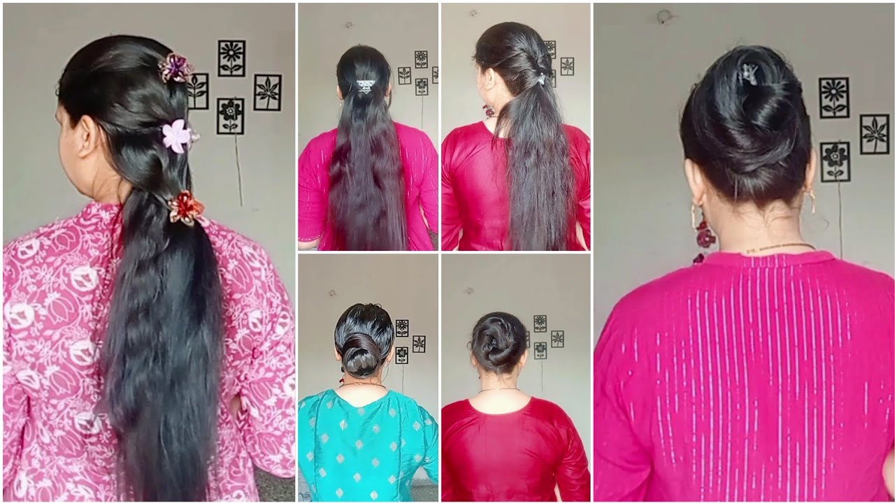 New 7 Juda Hairstyle 2025 💥 Simple & Stylish Bun Look for Wedding ...