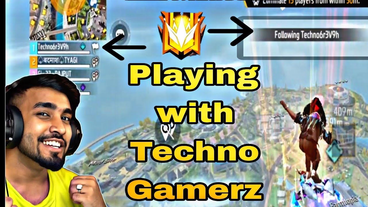 Playing free fire Max First Time with Techno Gamerz Free Fire #freefire ...