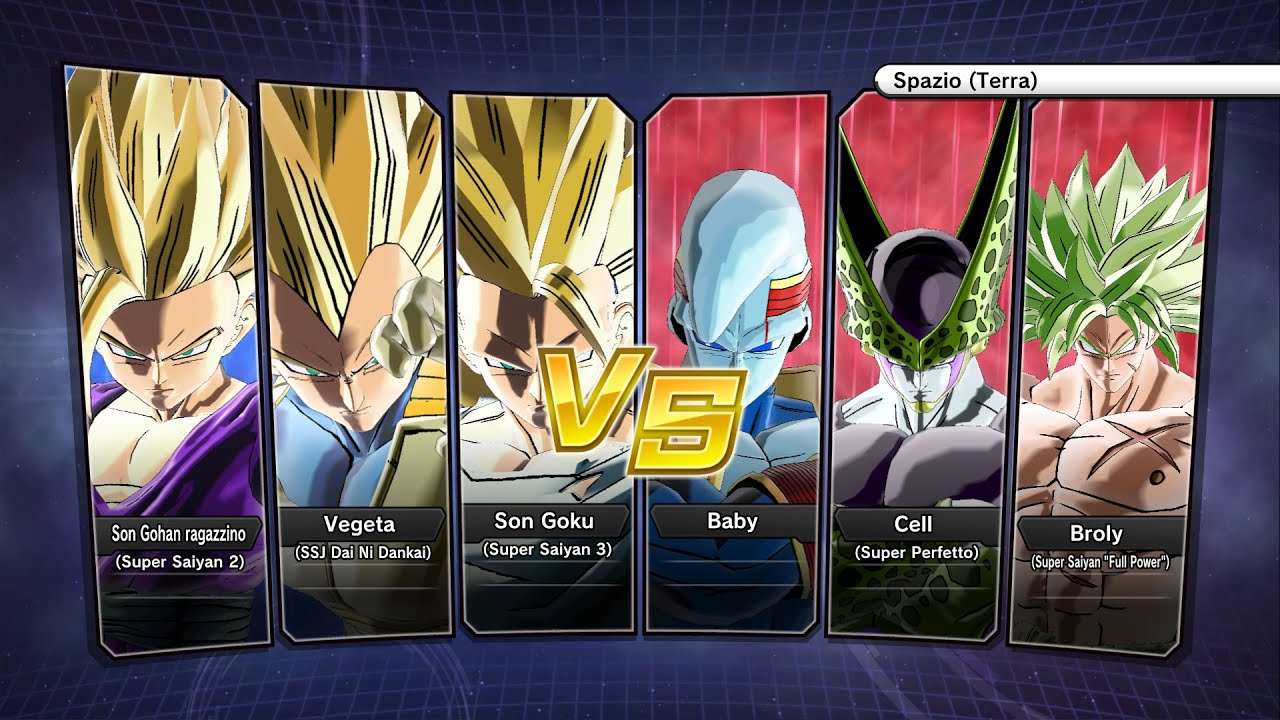 XV2 (PC): Goku DBS SSJ3/Vegeta SSJ DND/kid Gohan SSJ2 vs Baby/Cell ...