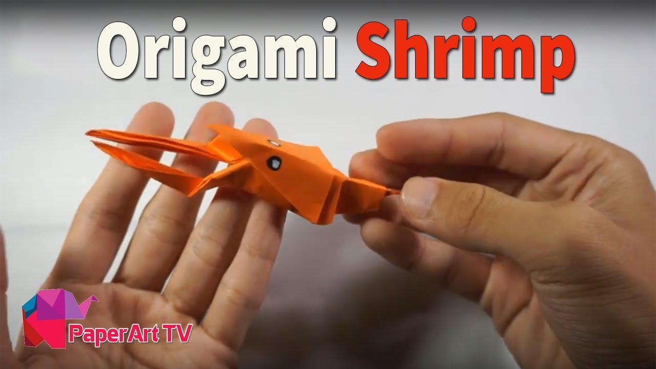 How To Make an Origami Shrimp - Origami Animals Tutorial - Paper Art TV ...