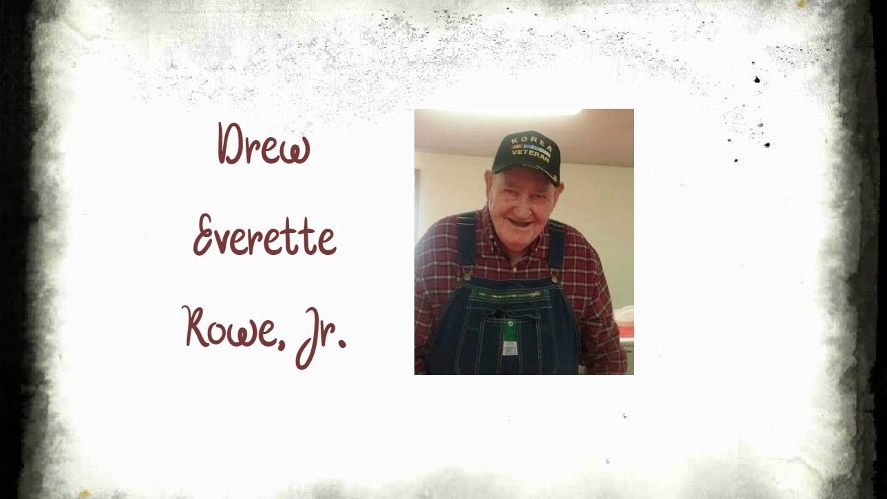 Drew Everette Rowe, Jr. Funeral Service - YouTube