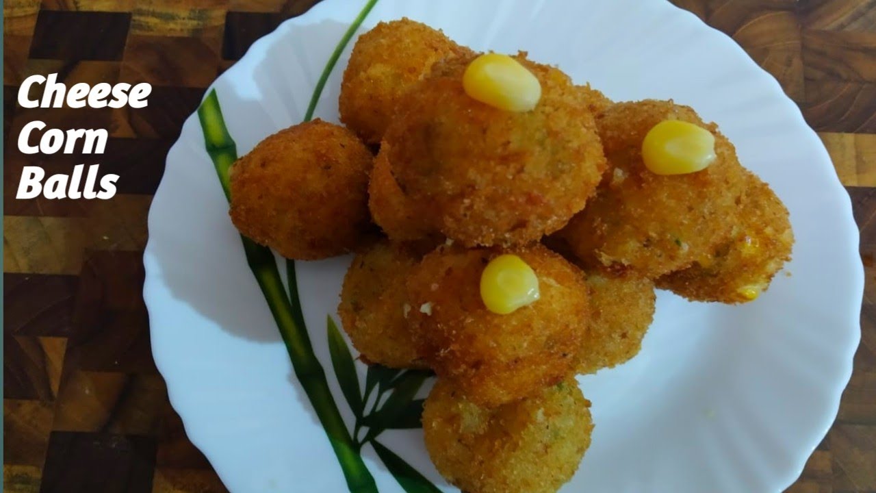 Cheese corn balls l cheesy balls recipe l crispy balls l Aakershika's ...
