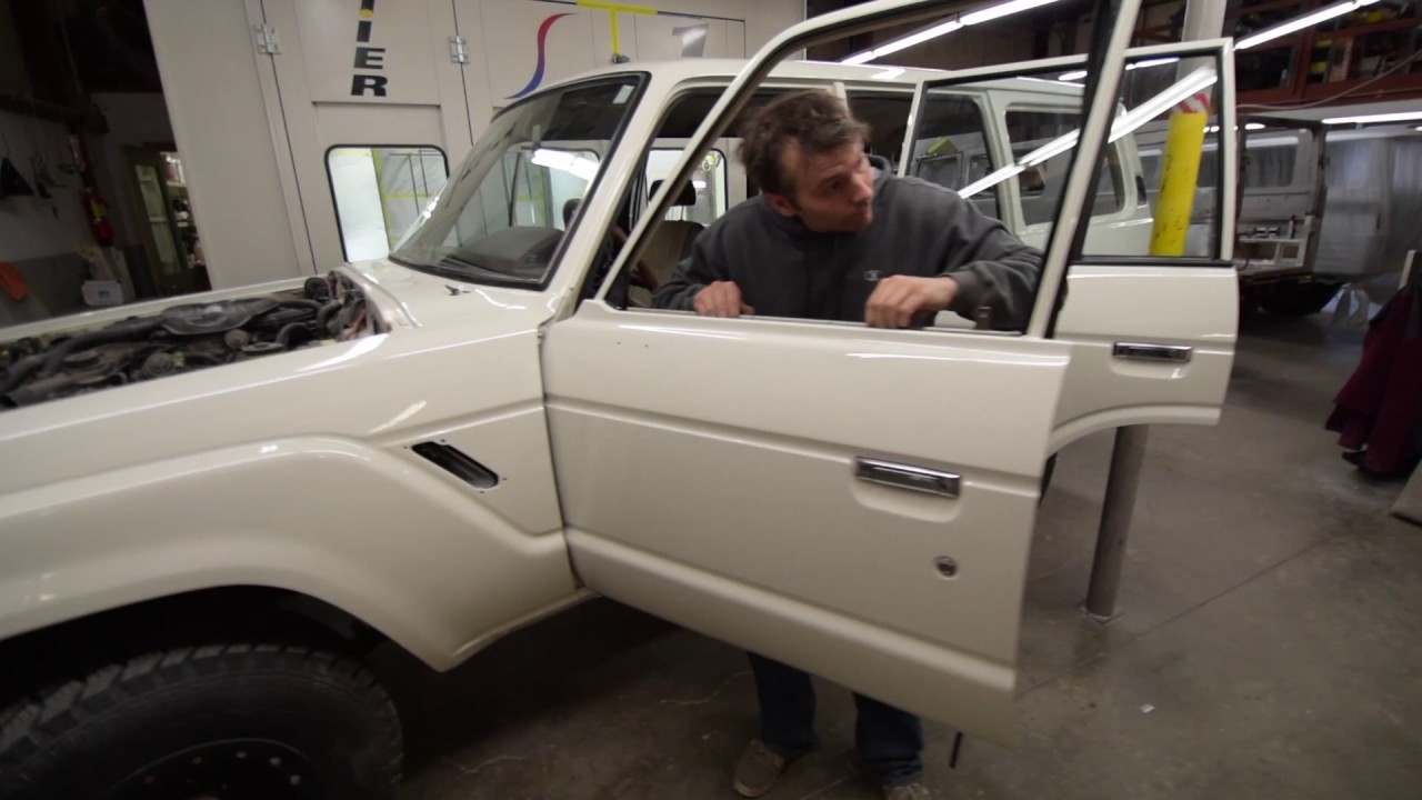 FJ60 Paint Finish and Bumper Install - YouTube