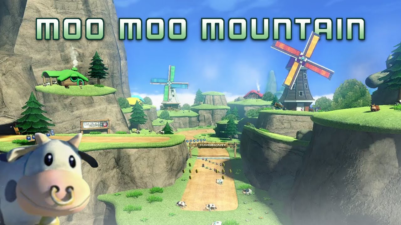 Moo Moo Mountain - Mario Kart 8 Deluxe Custom Track - YouTube