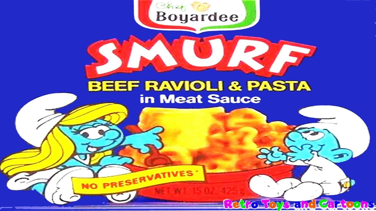 Smurf Chef Boyardee Commercial Retro Toys and Cartoons - YouTube