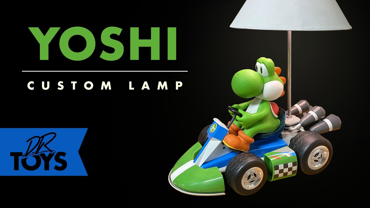 CUSTOM YOSHI LAMP -How To Make a Custom Lamp from An Old Nintendo Yoshi ...