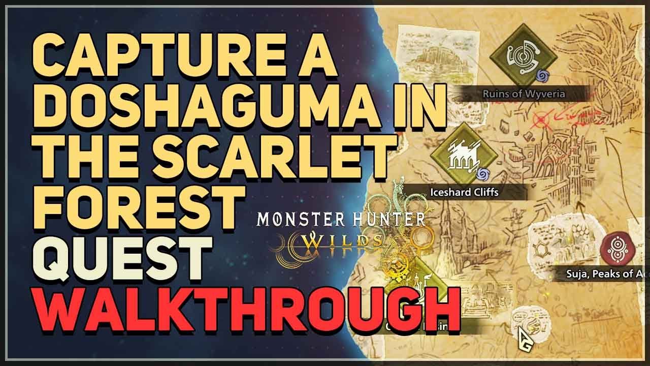 Capture a Doshaguma in the Scarlet Forest Monster Hunter Wilds - YouTube