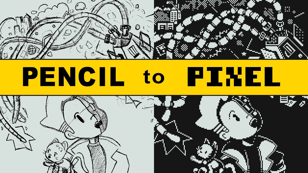 Creating A 1 Bit Pixel Art Illustration From Pencil To Pixel Youtube