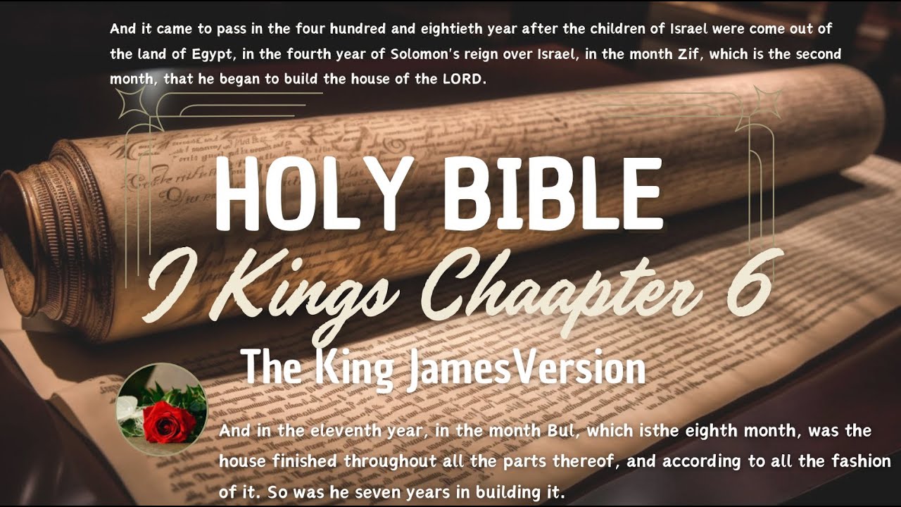 1 Kings Chapter 6 | Solomon Builds the Temple for the Lord | Audio ...
