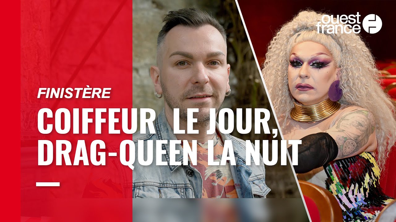 Après des heures de préparation, Anthony devient la drag-queen Britany ...