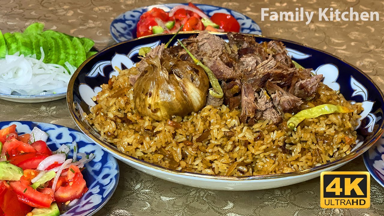PILAF FOR FAMILY, UZBEK DELICIOUS FOOD | Family Kitchen - YouTube