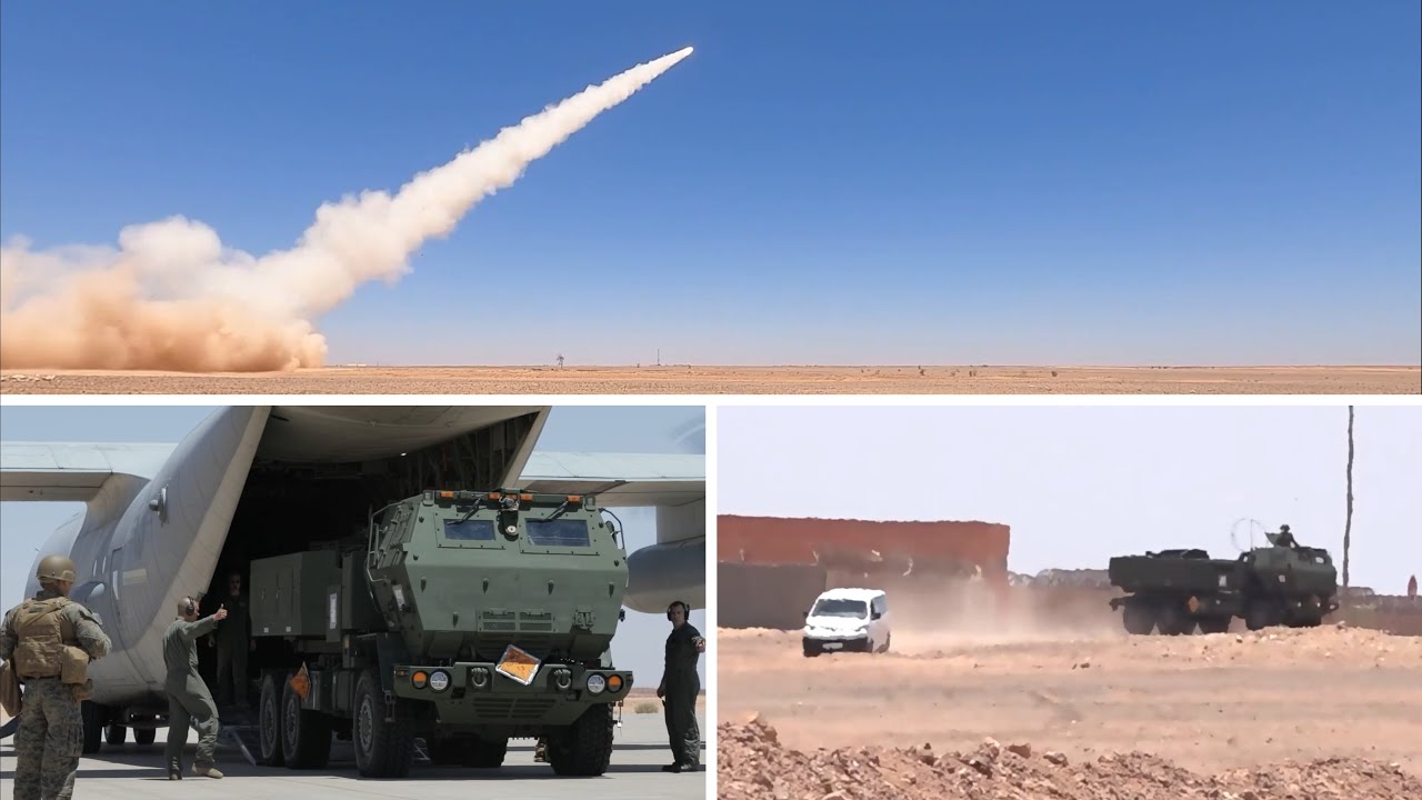 First-ever HIMARS missile launch in Morocco at African Lion 23 - YouTube