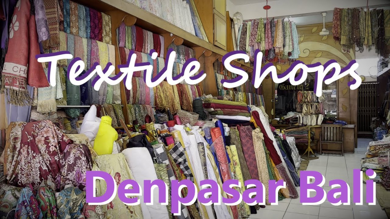 4k Walk around Textile Shops in Pasar Badung, Bali - YouTube