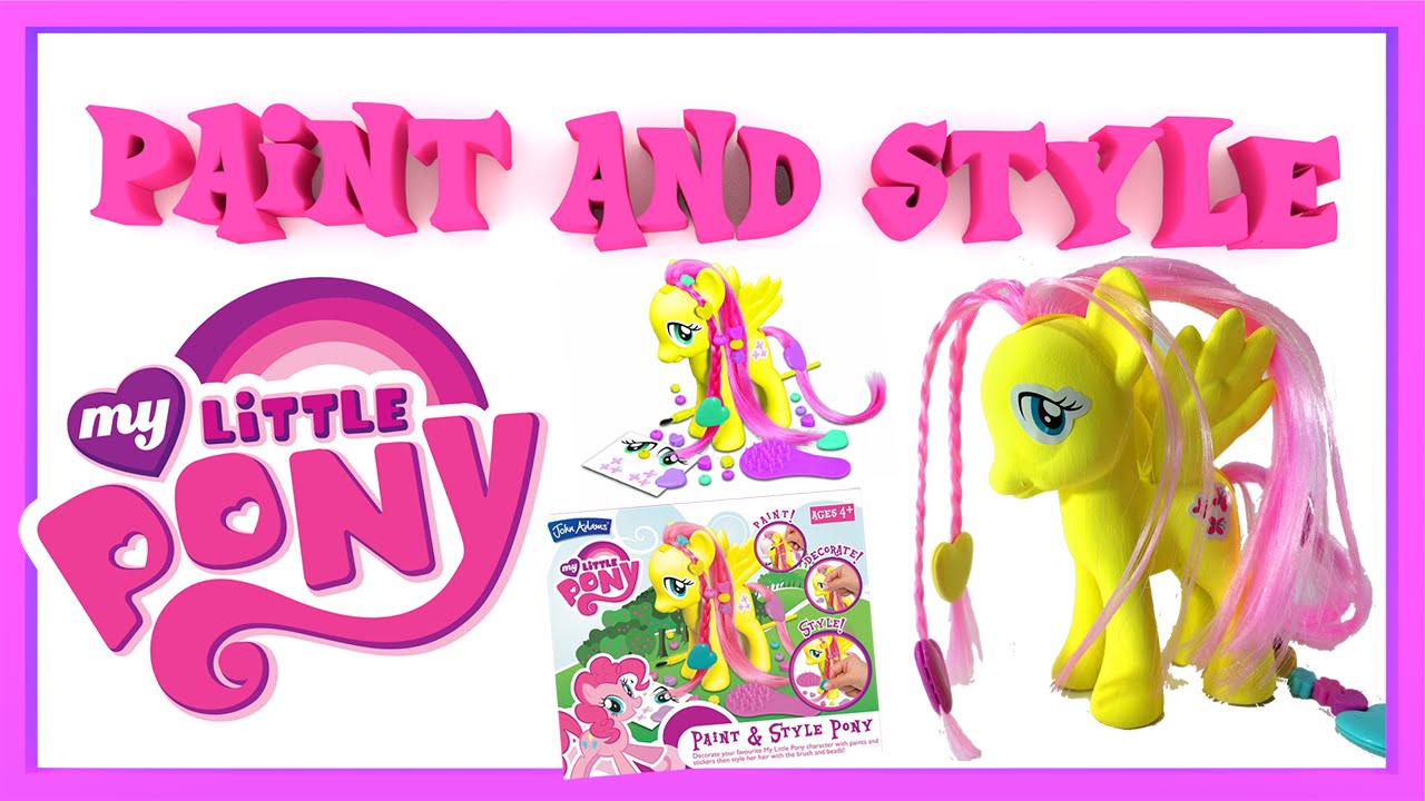 DIY My Little Pony Paint and Style pony - Fluttershy craft set by John ...