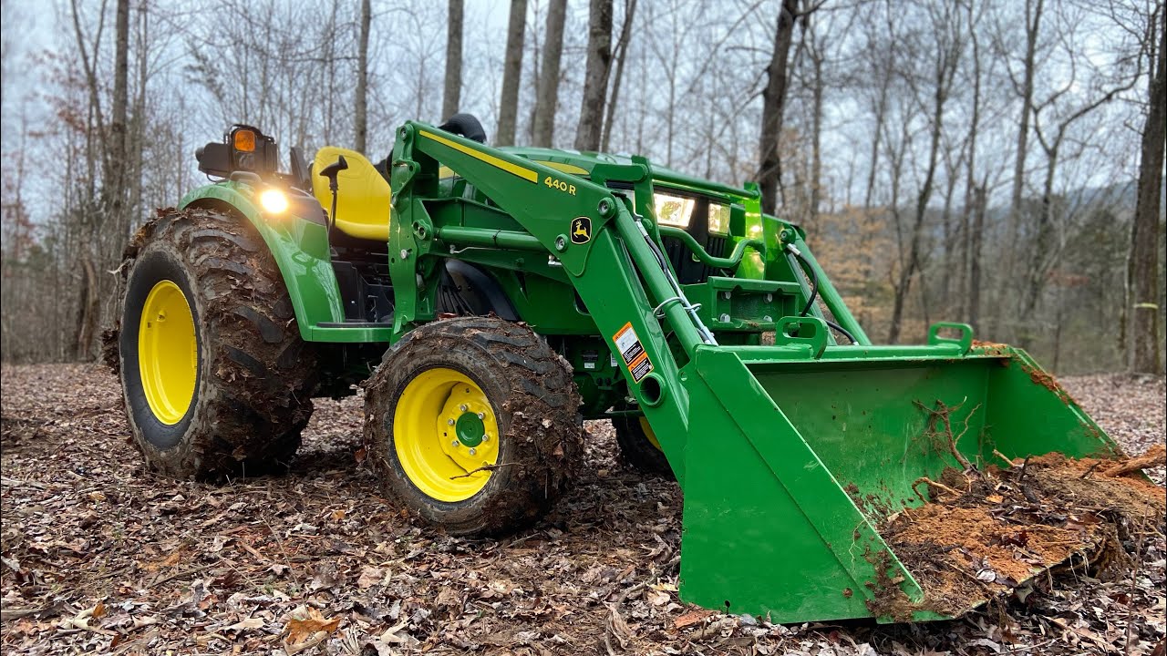 John Deere 4052M Heavy Duty Compact Tractor - YouTube