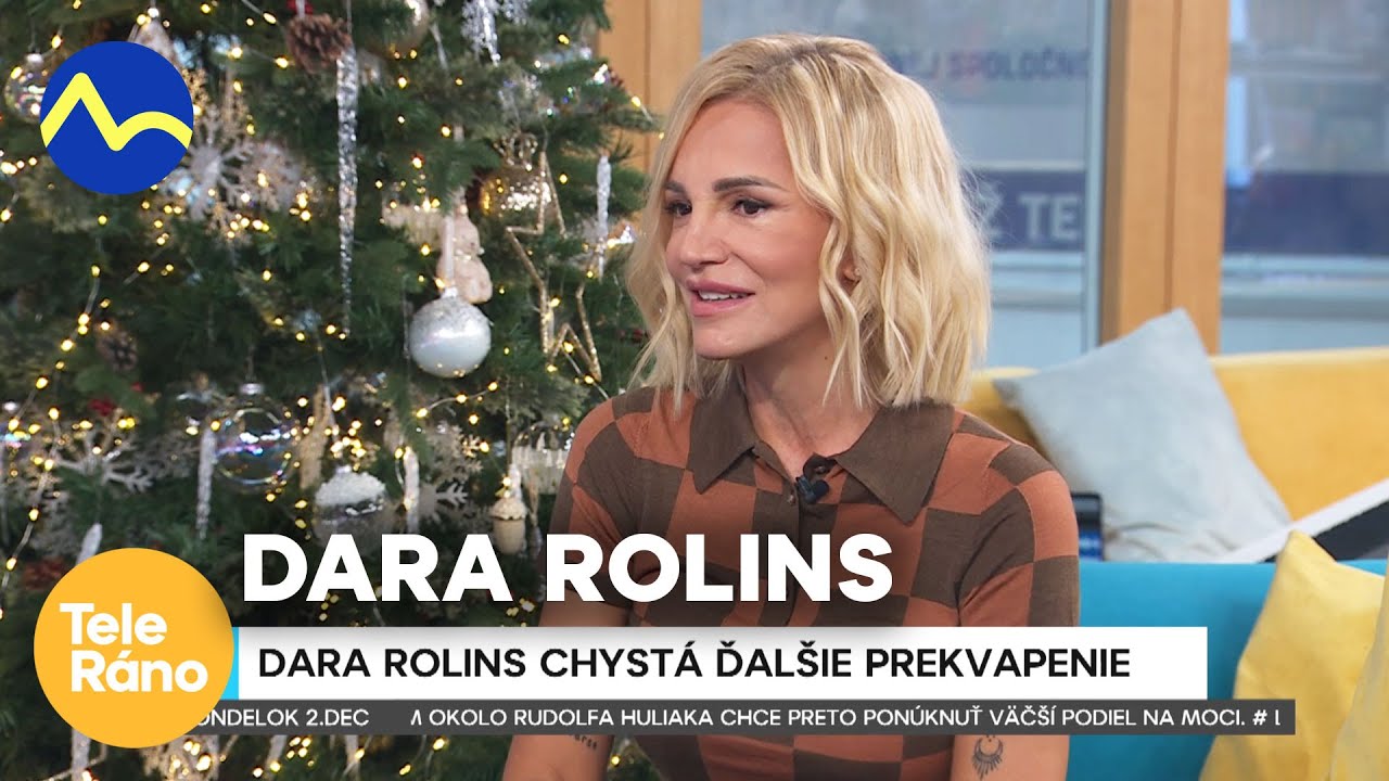 Dara Rolins - chystá prekvapenie na rok 2025 | Teleráno - YouTube
