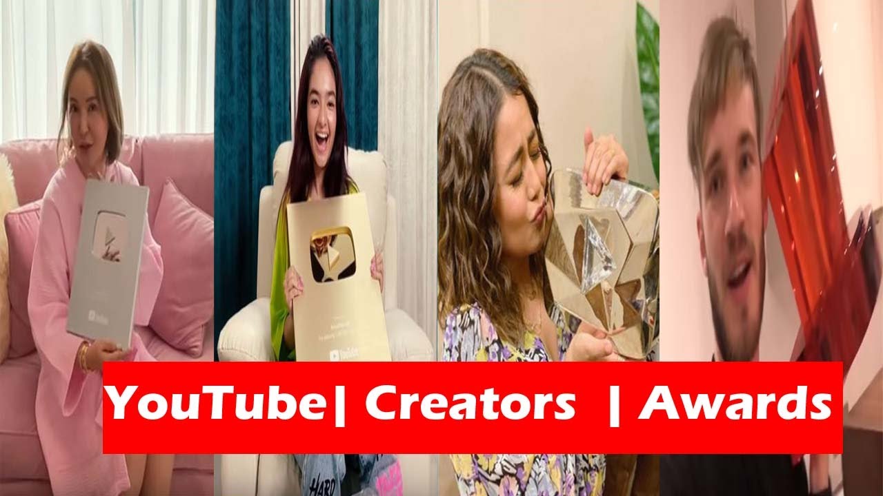 Silver gold diamond ruby play button - YouTube