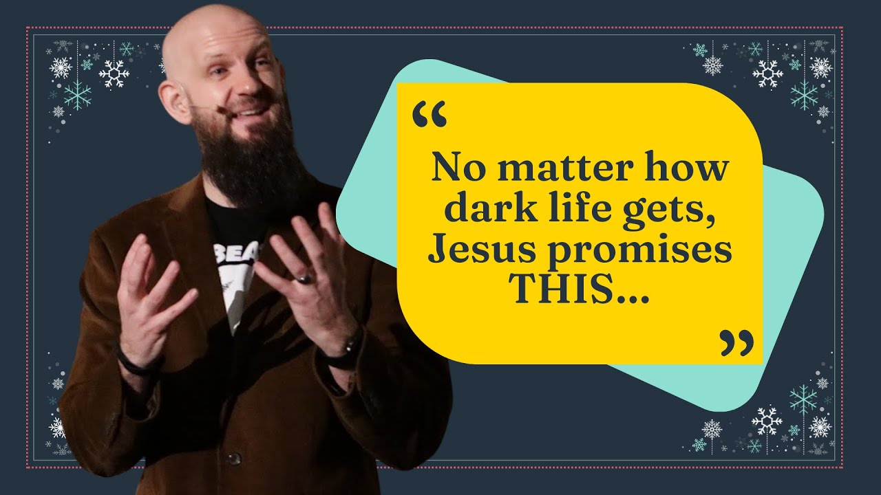 No matter how dark life gets, Jesus promises THIS… - YouTube