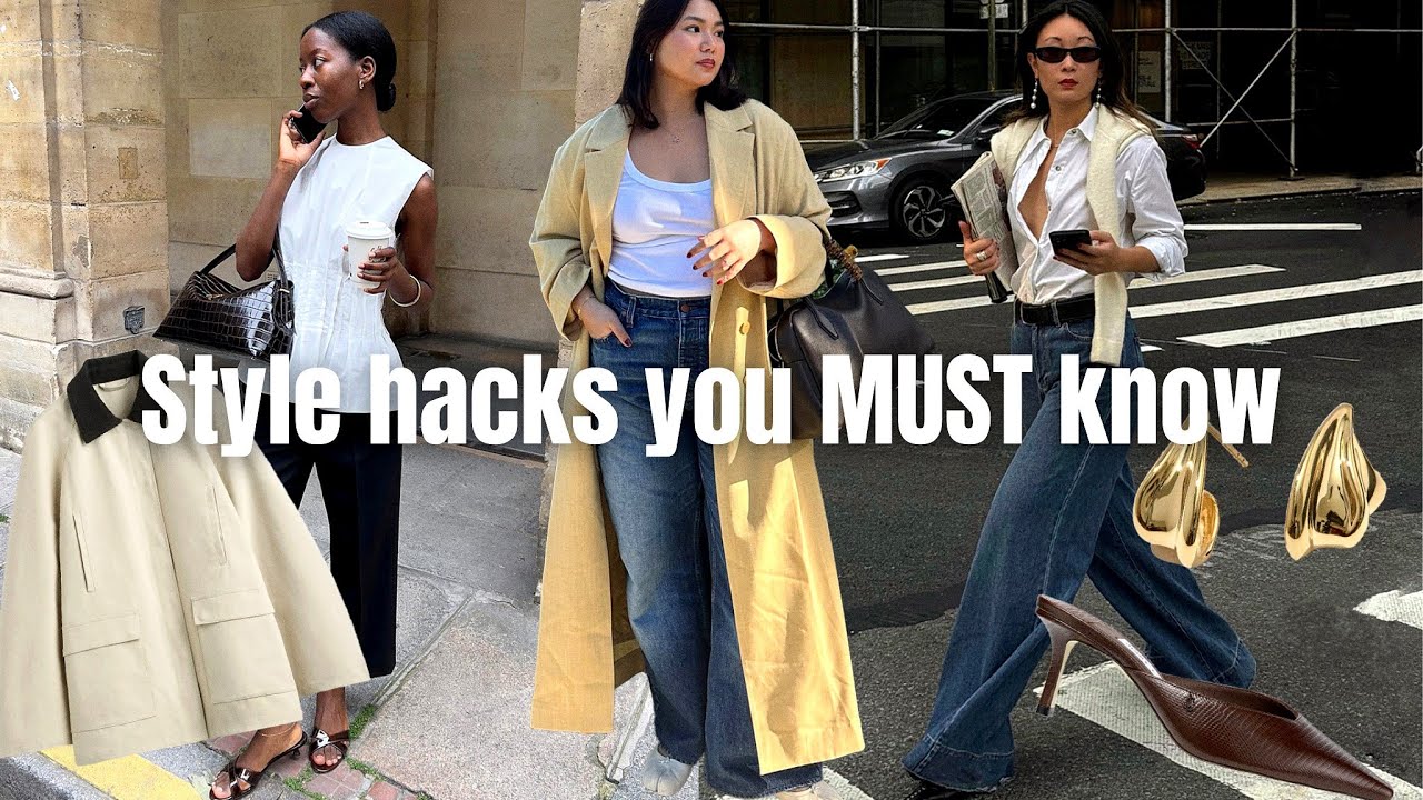 14 Basic Style Hacks EVERY Woman Must Know - YouTube