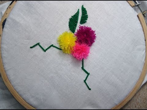 Hand Embroidery | Pom Pom Stitch - YouTube