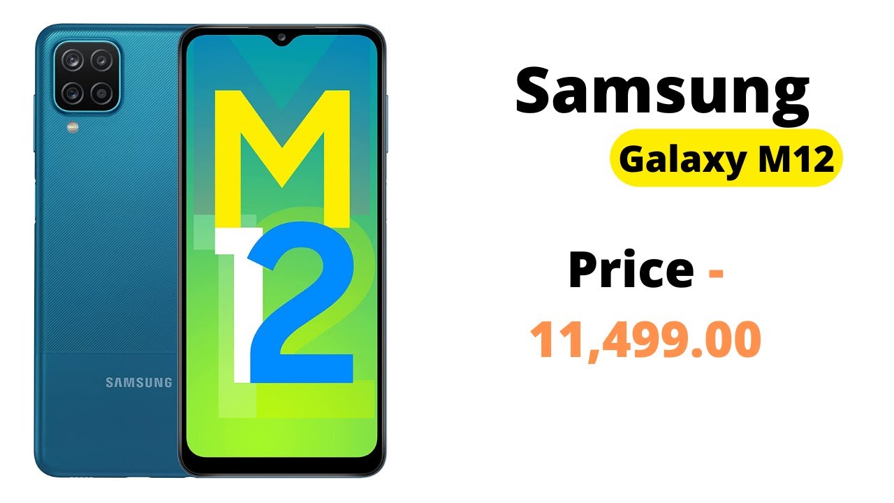 Samsung Galaxy M12 smartphone (Blue,4GB RAM, 64GB Storage) 6000 mAh ...