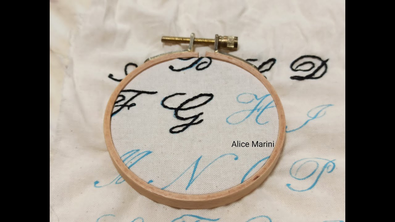 Hand Embroidery: Letter G - Elegant and Simple - YouTube