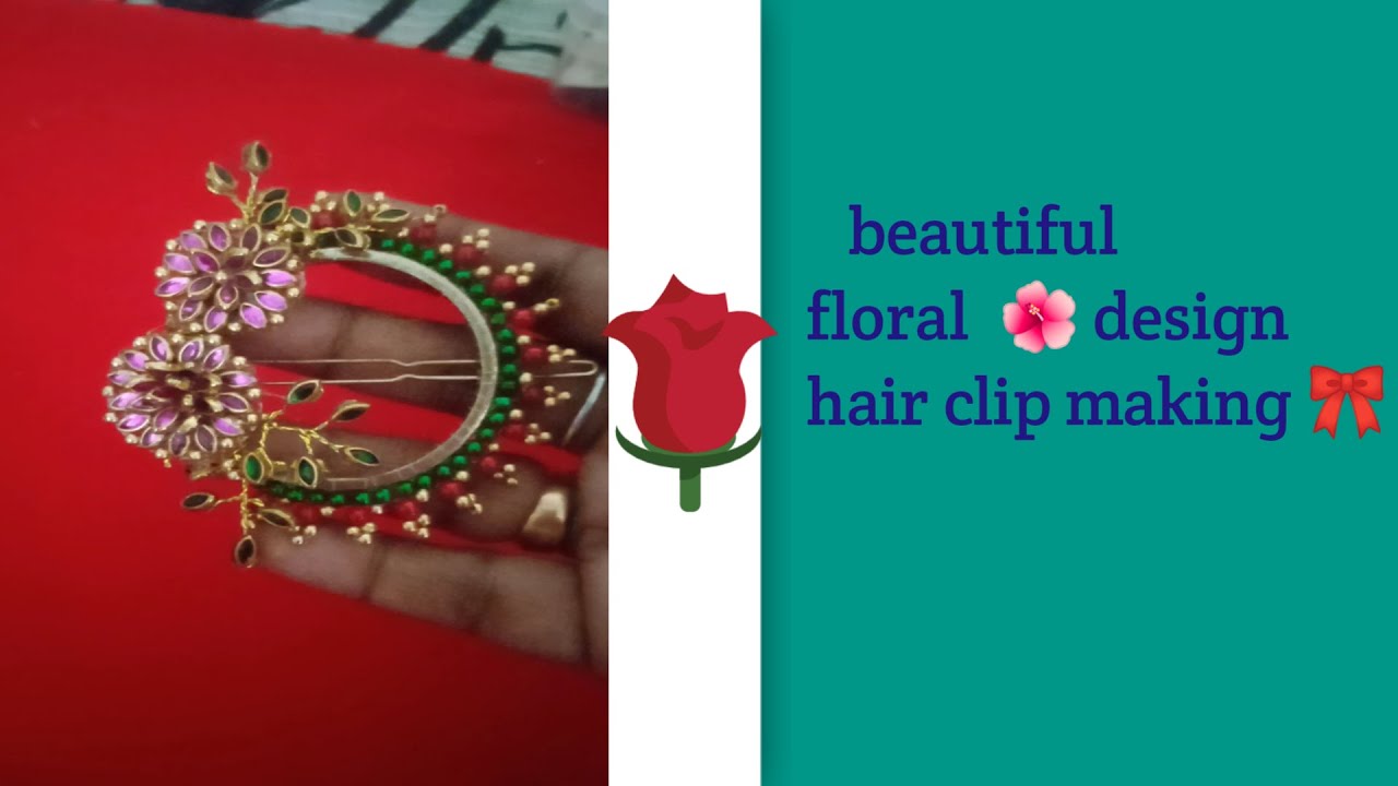 @rtjcreativecrafts centre hair clip design# home made hair clip design ...