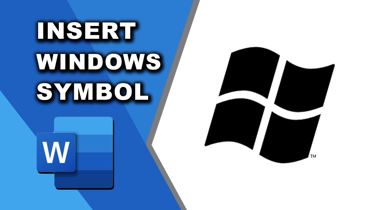 How to add windows symbol in Microsoft word - YouTube