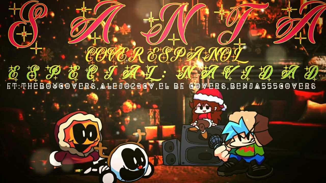 | fnf holidays | vs skid pump With lyrics in spanish song (santa) - YouTube