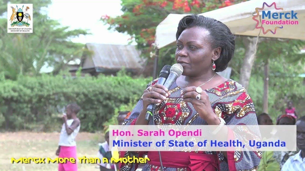 Hon. Minister Sarah Opendi, Ambassador of MERCK More than a Mother and ...