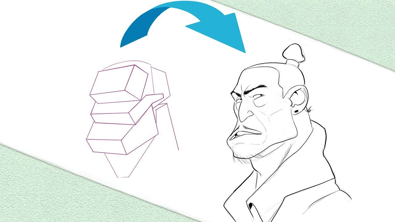 Drawing a Japanese Samurai Character | Semi-Disney Style Sketch ️🎨🔥 ...