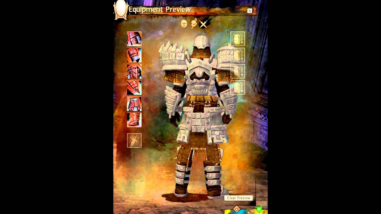 Guild Wars 2 Complete Human Heavy Armor Models - PvP and PvE - YouTube