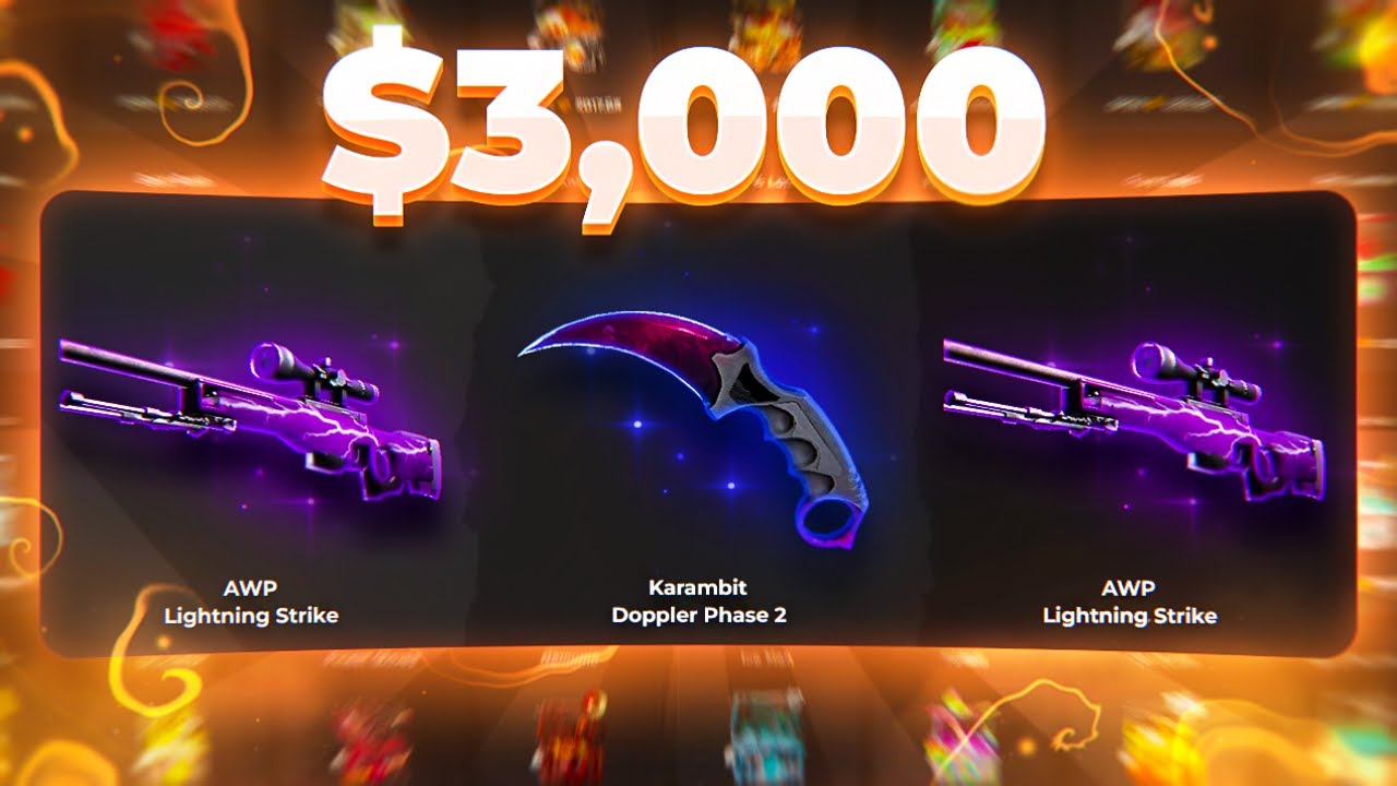 PRODIGY CASE HIT 2x AWP LIGHTNING STRIKE... (CSGOROLL $3000+) - YouTube