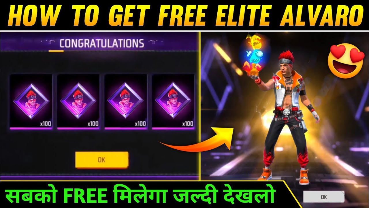 HOW TO GET FREE ELITE ALVARO 🤩| FREE FIRE NEW EVENT | FF NEW EVENT ...