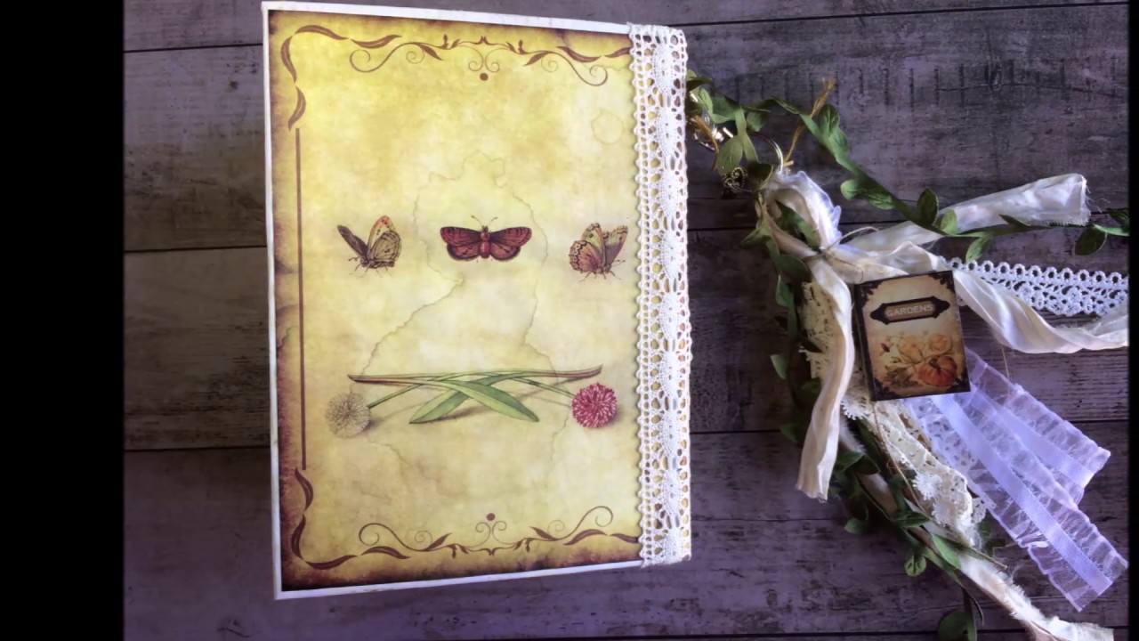 Garden Junk Journal COVER TUTORIAL - YouTube