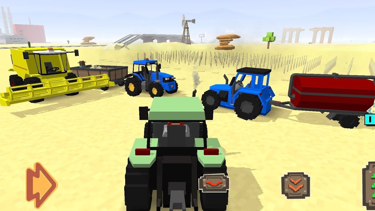 The machines have arrived in the field, we can start harvesting ...