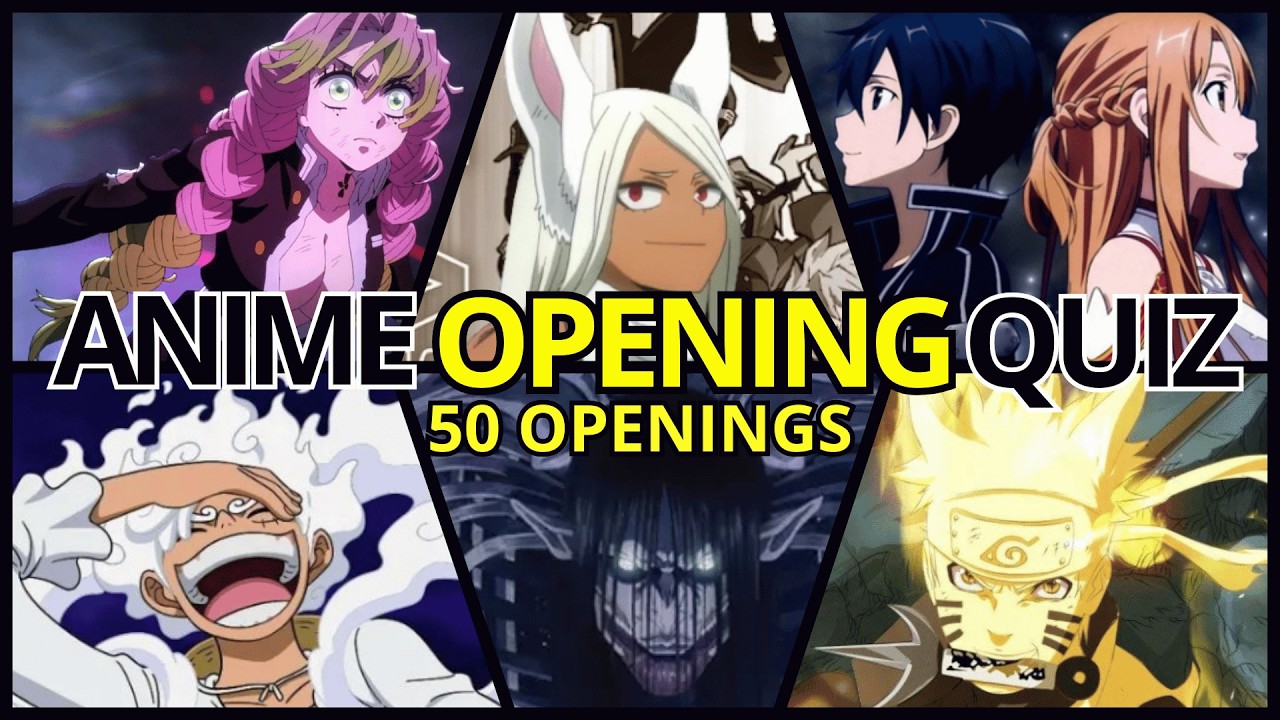GUESS THE ANIME BY THE OPENING - ANIME QUIZ 39 - YouTube