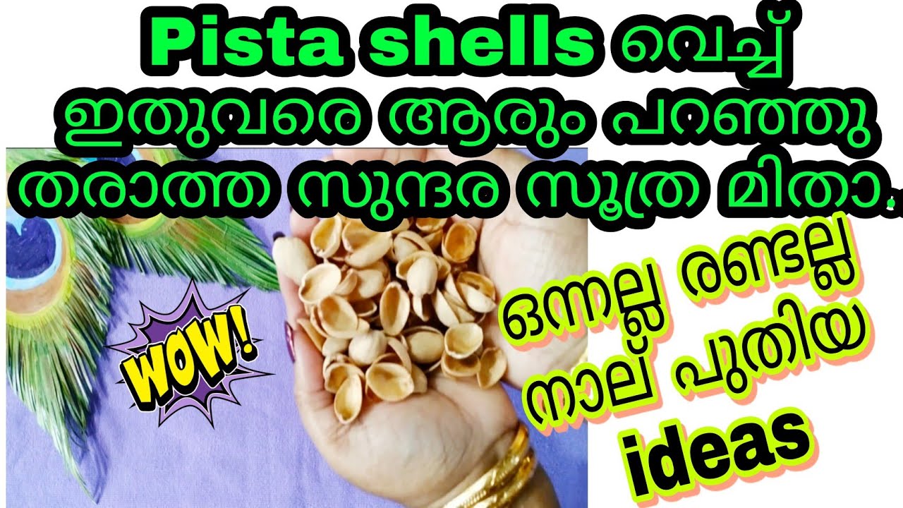 Pista shells craft|Easy pista shells home decor idea|DIY|Best out of ...